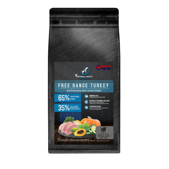 Small Breed Turkey Grain Free 65% Superfood Blend Dry Dog – Natural ...
